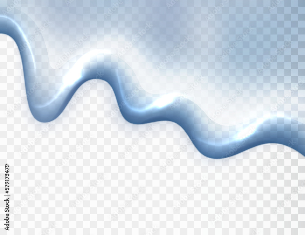 Blue transparent liquid serum isolated on transparent background. Cream ...