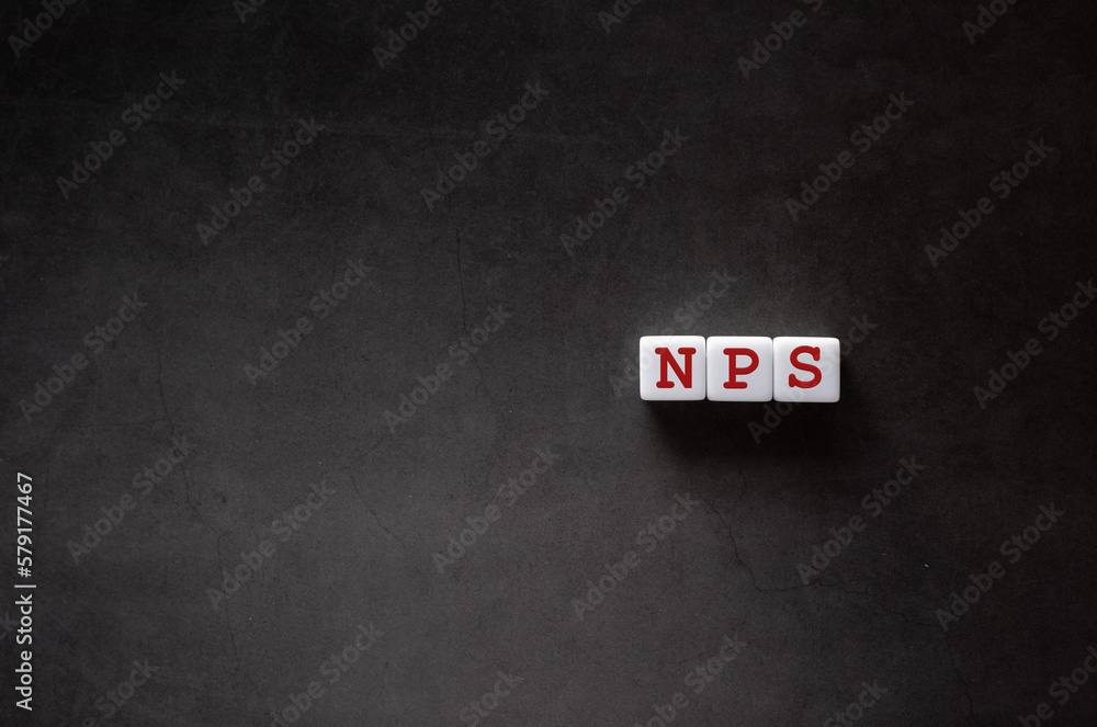 There is white cube with the word NPS. It is an abbreviation for Net ...