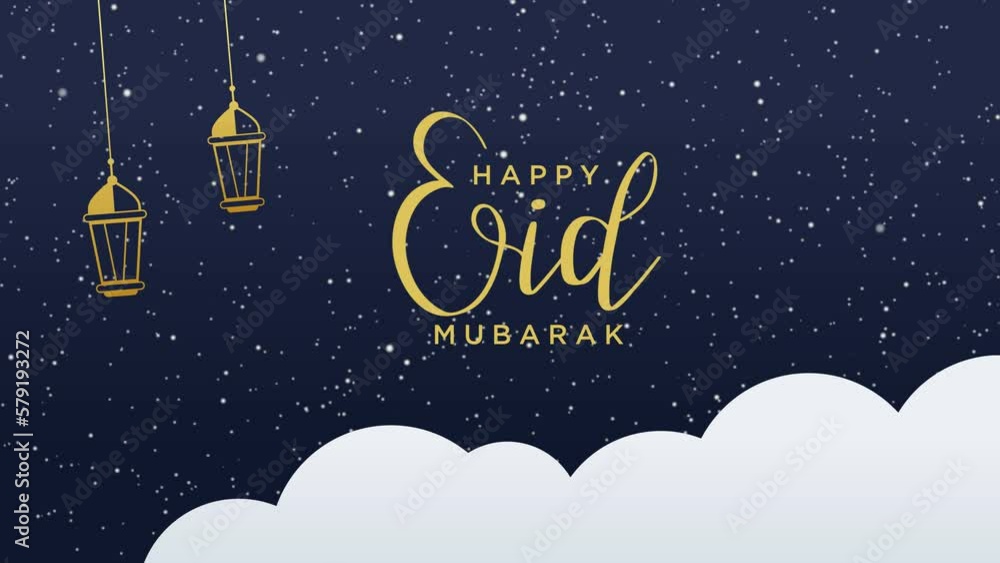 Happy Eid Mubarak ,Eid Al Adha and Eid Al Fitr Happy holiday written in ...