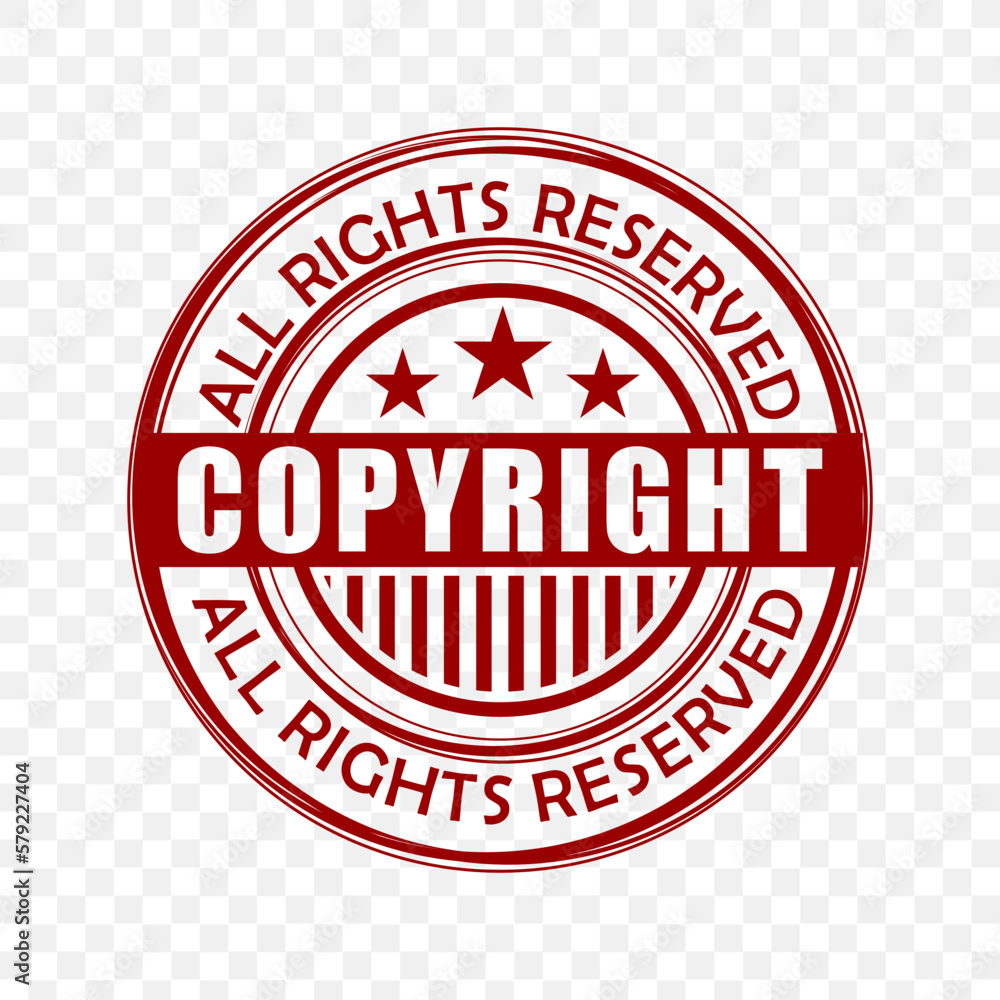 All rights reserved logo clip art Stock Vector | Adobe Stock