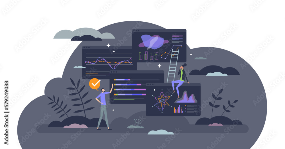 Data visualization and information representation graph tiny person ... Data visualization and information representation graph tiny person ...
