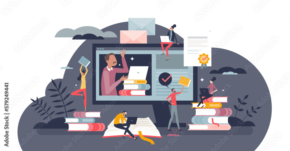 Studying and learning knowledge with online education course tiny ...