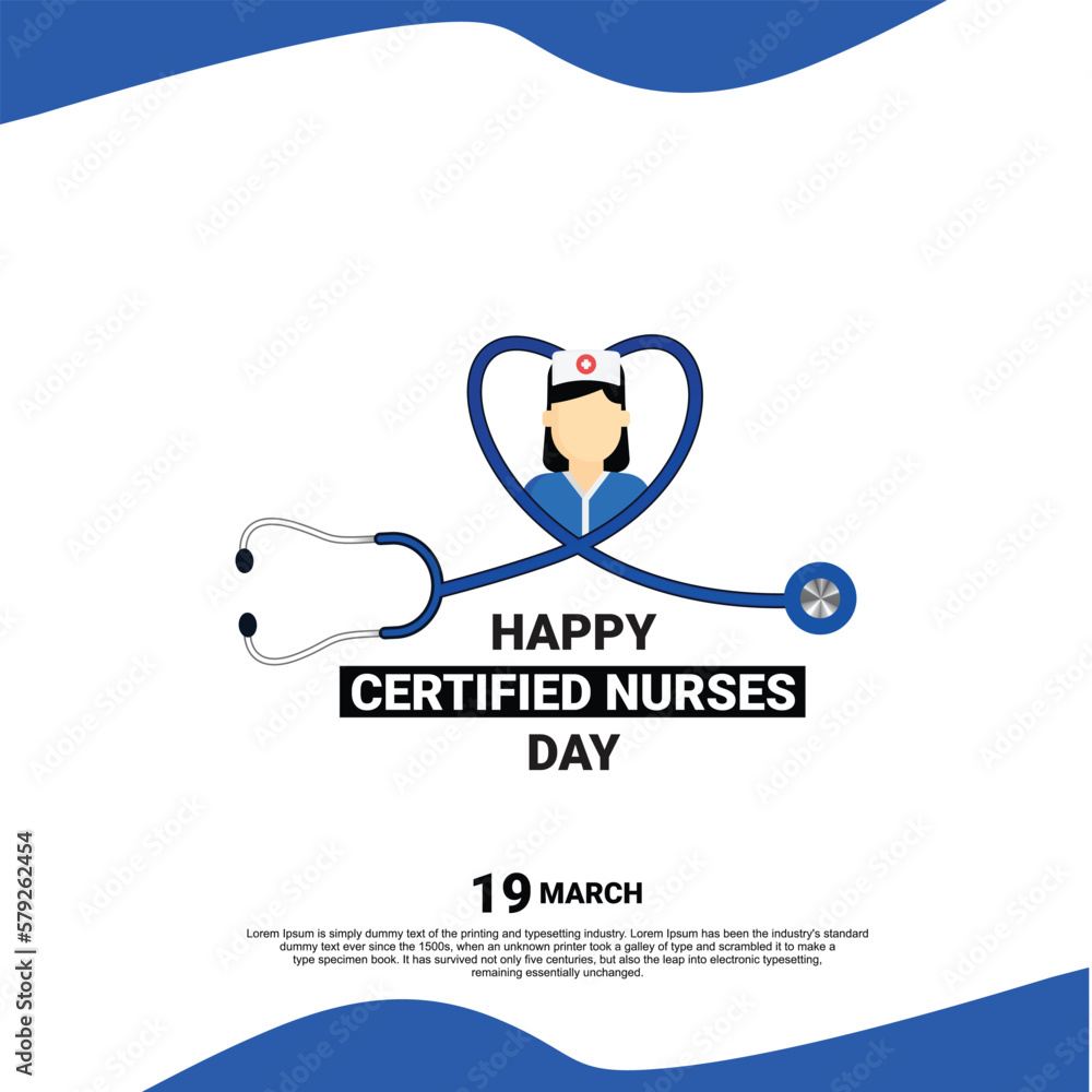 Certified Nurses Day vector illustration. Male and female nurses in ...