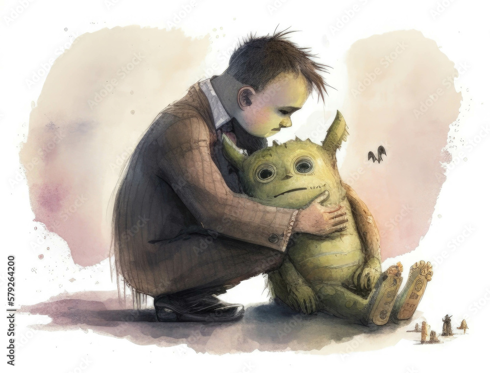 A monstrous Frankenstein's Monster yet with a kind and caring soul ...