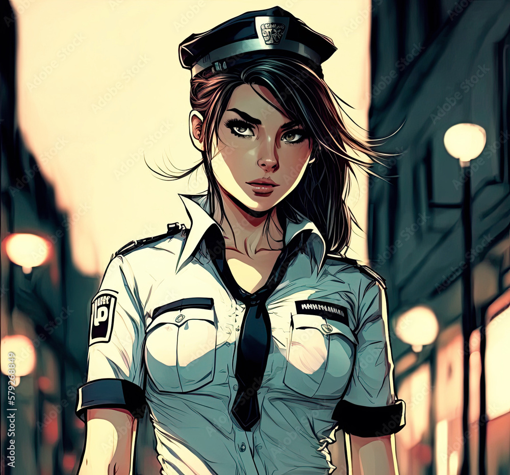 Anime Girl Cop