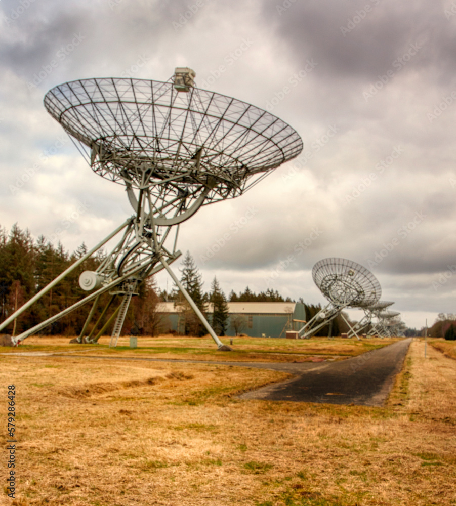 Foto de he Westerbork Synthesis Radio Telescope (WSRT) is an aperture ...