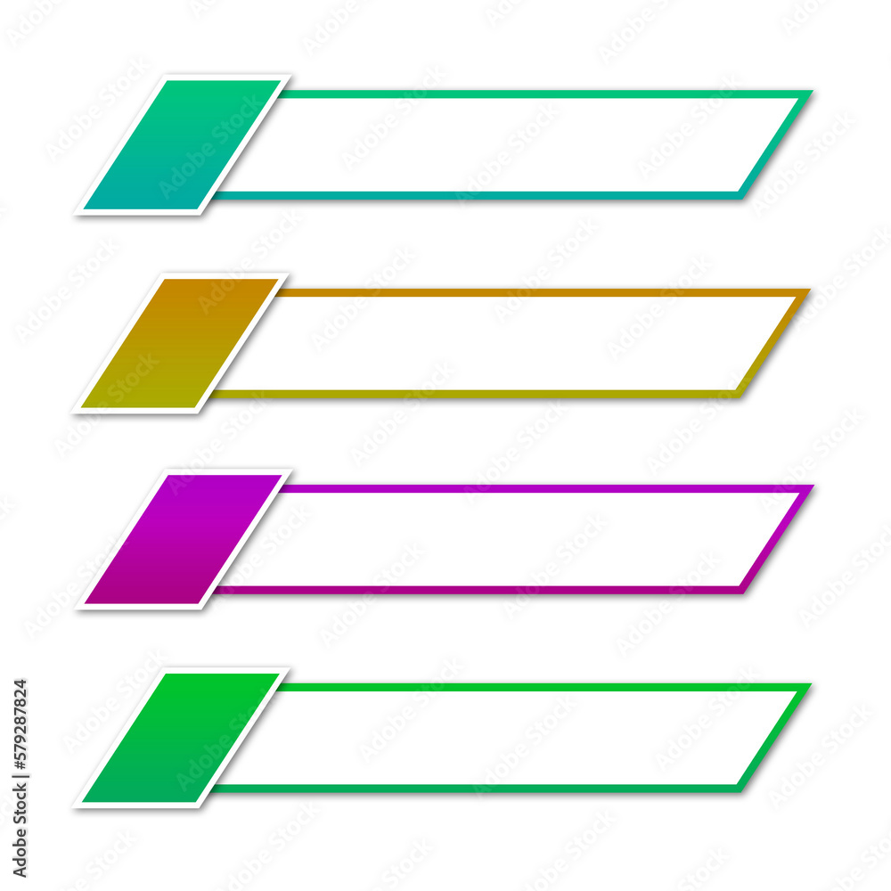 multicolor lower third simple for title text design, lower third ...