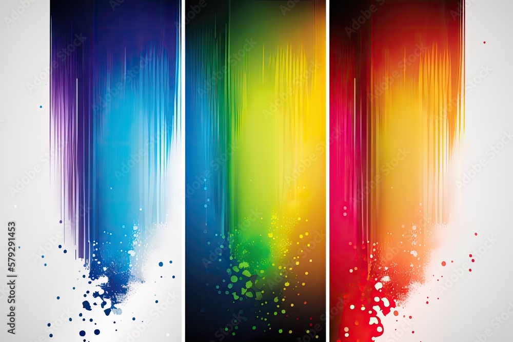 Confused abstraction Assorted hues, A rainbow colored vertical gradient ...
