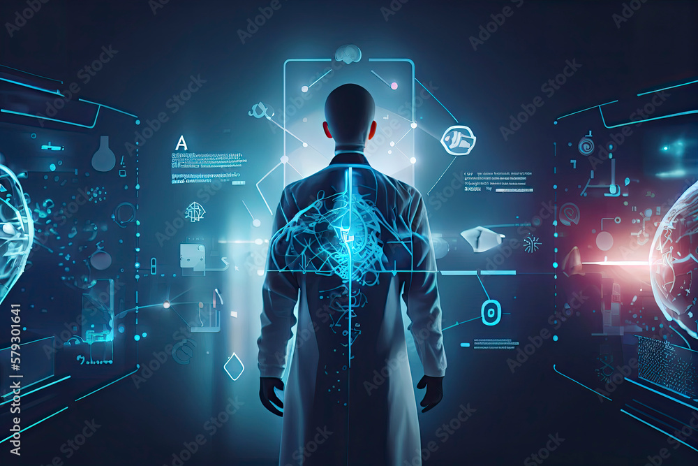 Medical Healthcare Research and Development Concept. Doctor in hospital ...