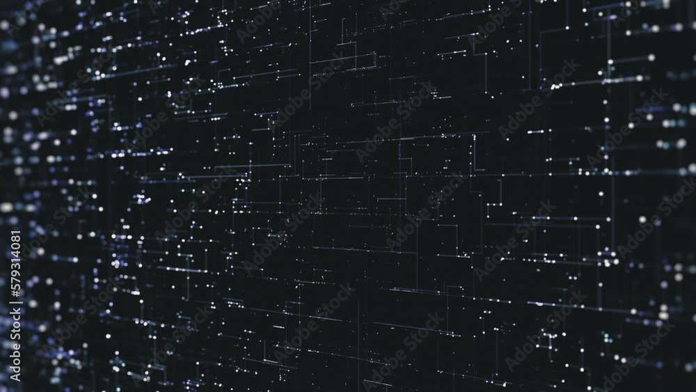 Abstract Digital Data Hitech Background/ 4k animation of an abstract ...