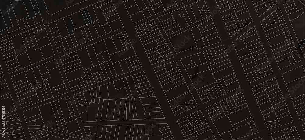 Urbanisme et territoire - plan cadastral avec limites de parcelles et ...