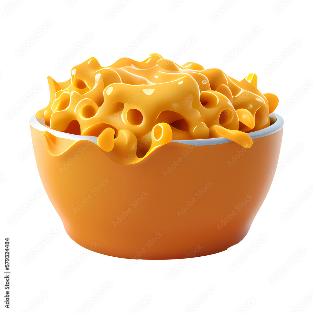 Mac and Cheese png Transparent background Generative AI Stock ...