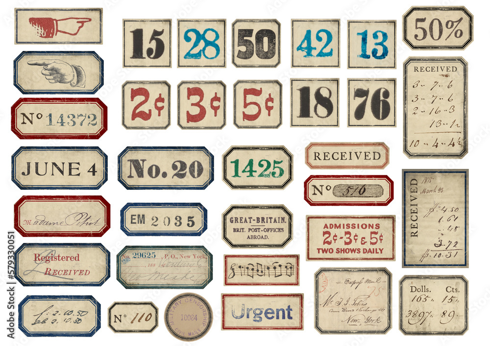 Free Printable Vintage Numbers
