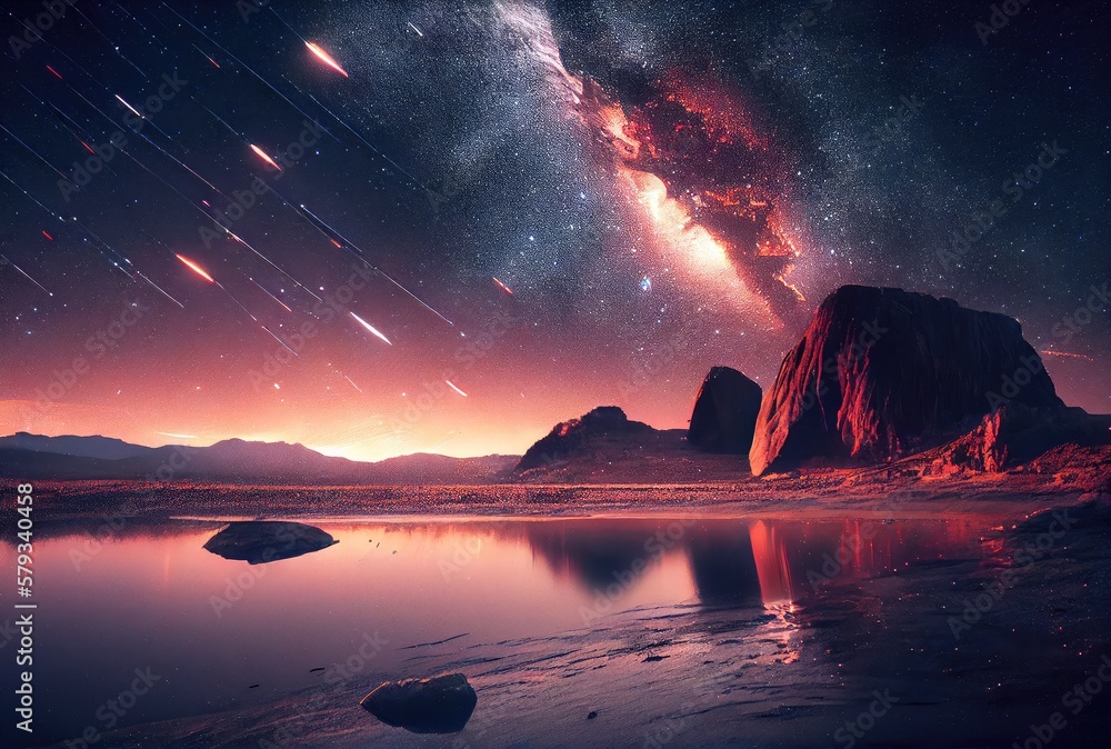 Meteorites and meteor showers are falling from outer space. Science and ...