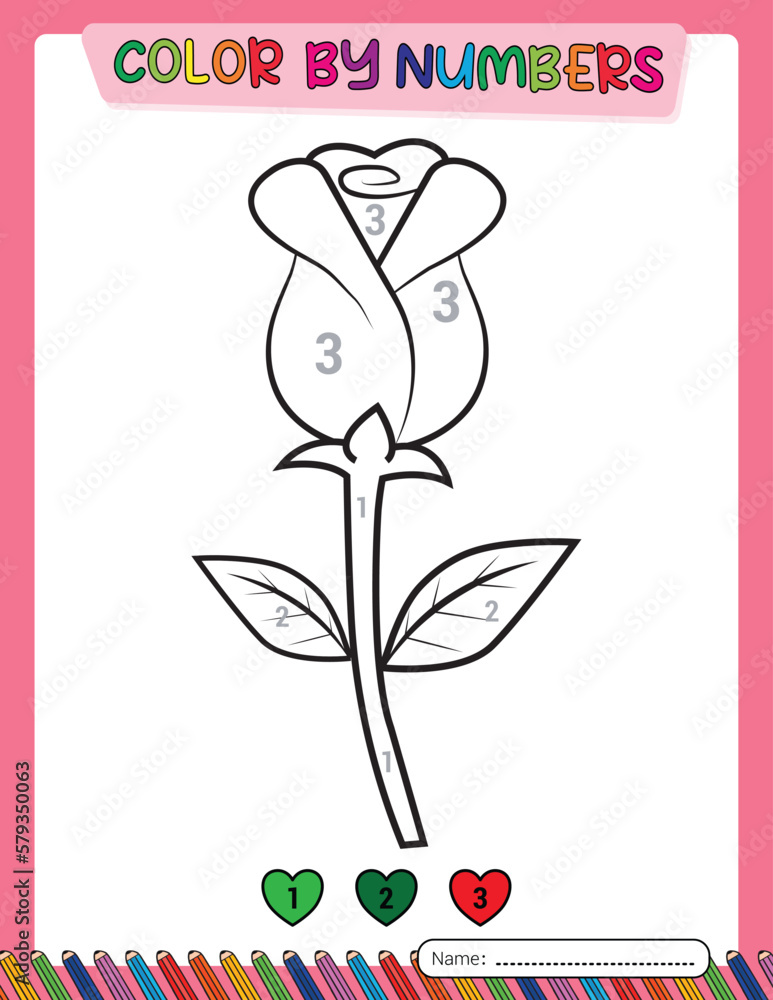 Rose Plant Drawing For Kids