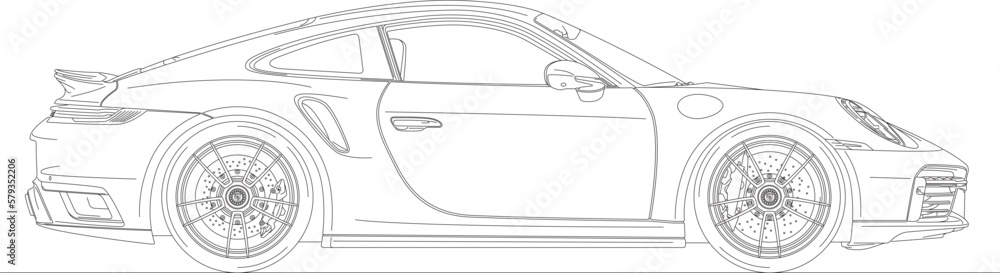 Porsche Vector Silhouette