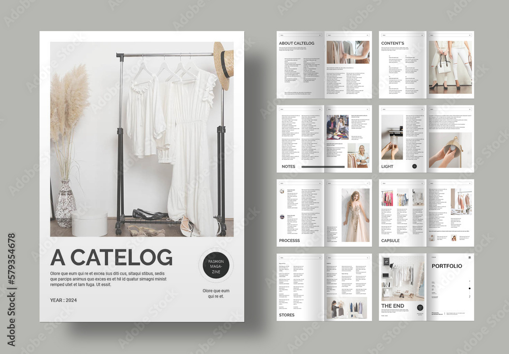 A Catalog Magazine Stock Template | Adobe Stock
