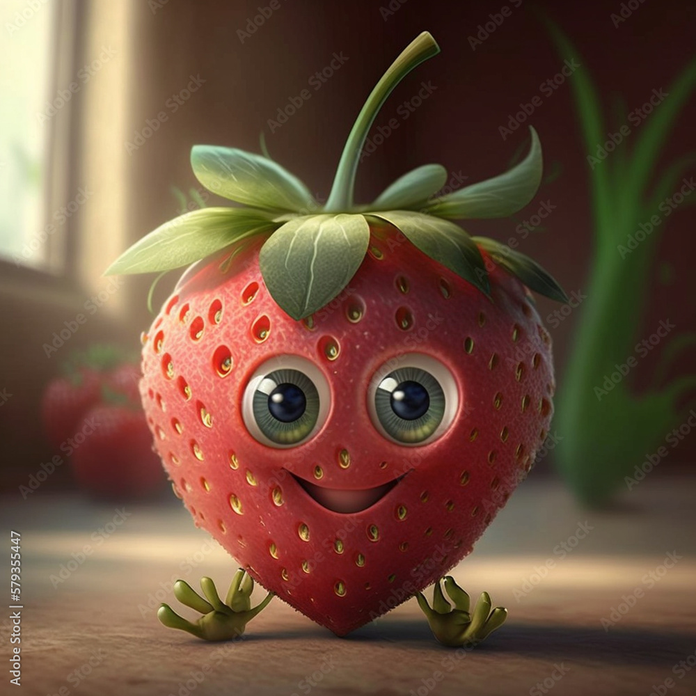 Strawberry Cloudy With A Chance Of Meatballs 2 Drawing
