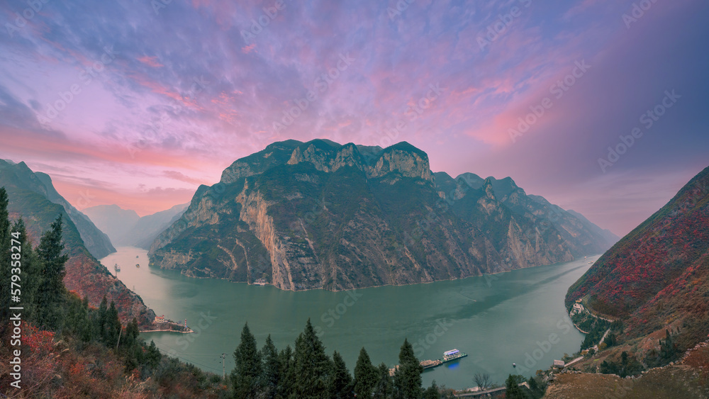 Chongqing Yangtze river three gorges nature reserve - wu gorge scenery ...