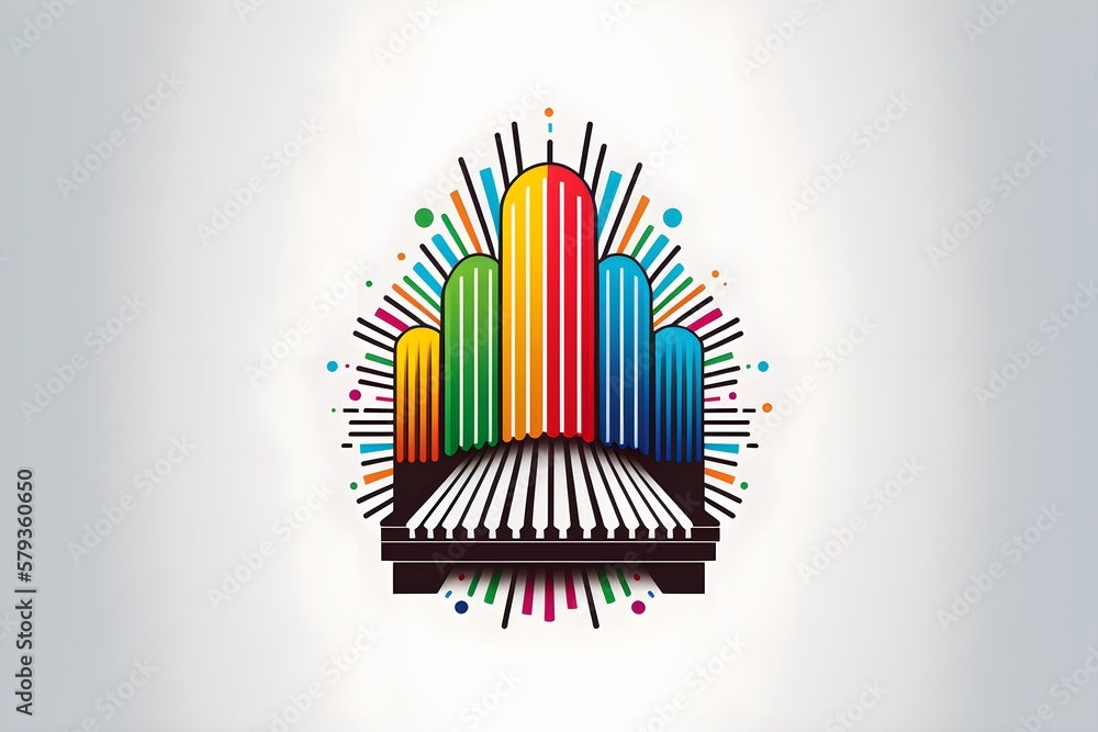 Professional 2D vector logo for a organist company clip art vector art ...