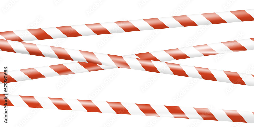 Realistic under construction crossing caution tape of warning signs for ...