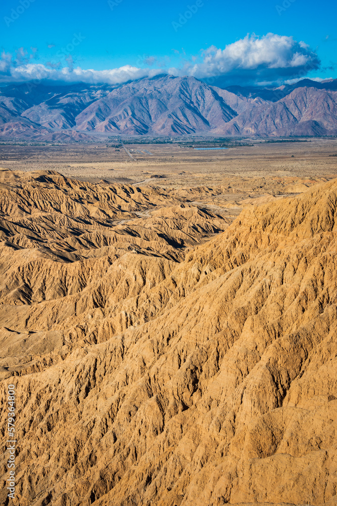 Arid Mountain Range, Anza-Borrego Desert State Park Stock Photo | Adobe ...