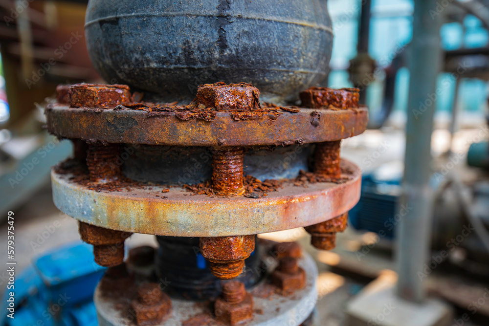 Rust damage paint and corrosion flange form the general attack on ...