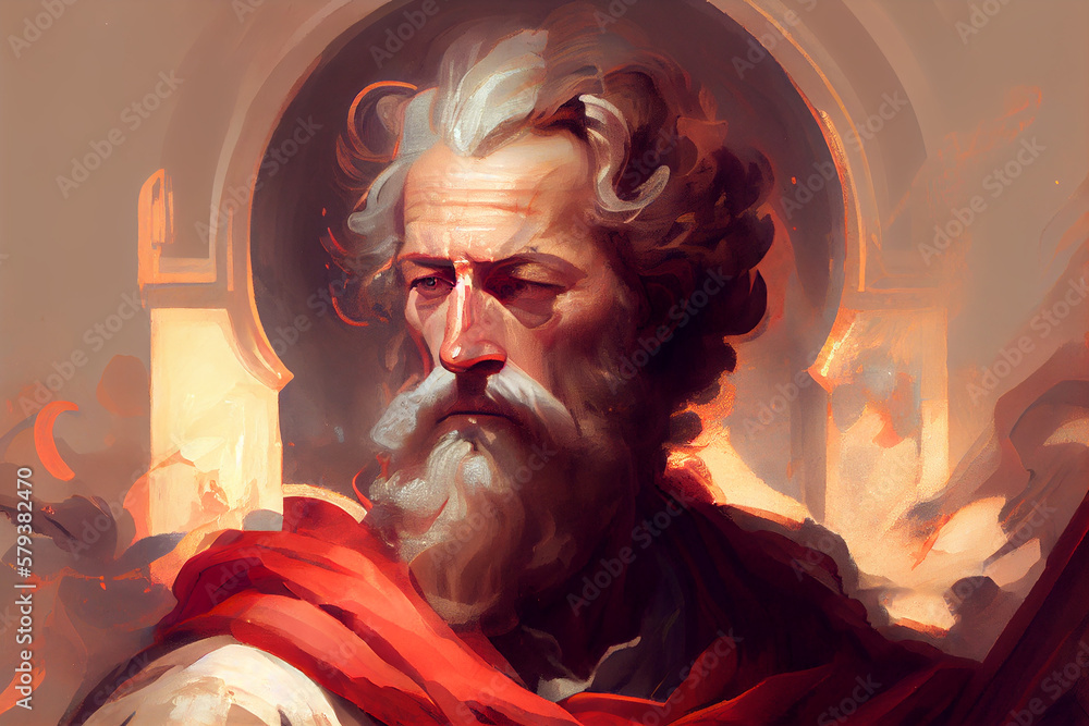 Saint James Apostle of Christ Colored Illustration. Generative Ai ...