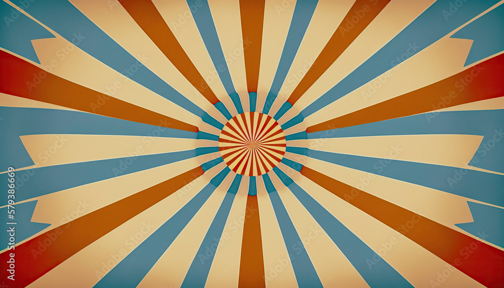 Starburst sunburst background pattern in blue vintage color palette ...