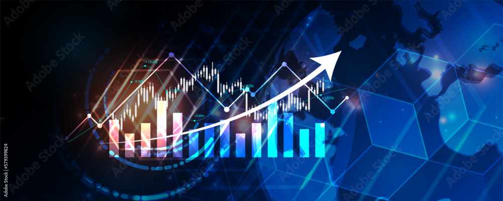 Abstract concept technology background image with hi-tech hexagons ...