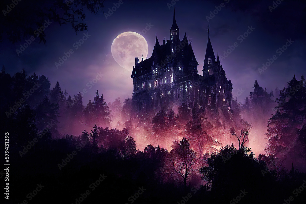 Old castle palace - Created with Generative AI Technology Stock ...