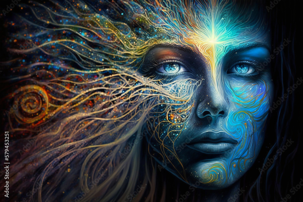 Concept of meditation and spiritual practice for enlightenment ...