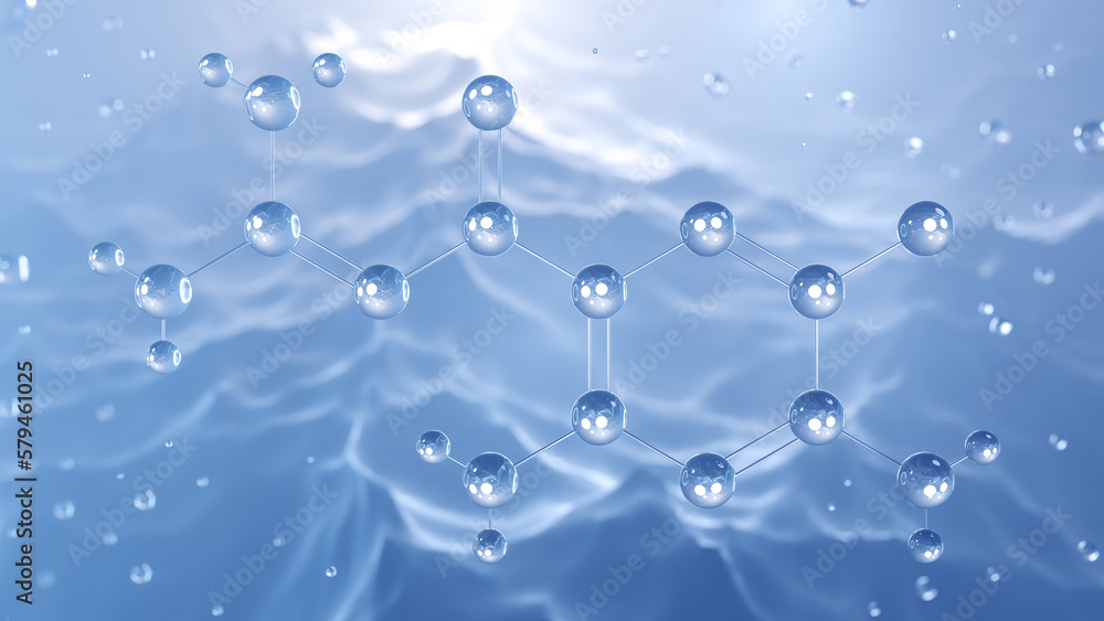 amiloride molecular structure, 3d model molecule, potassium-sparing ...