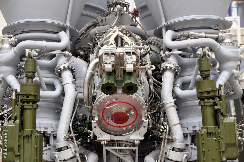 Liquid rocket engine. Rocket engine elements, bolted connections ...