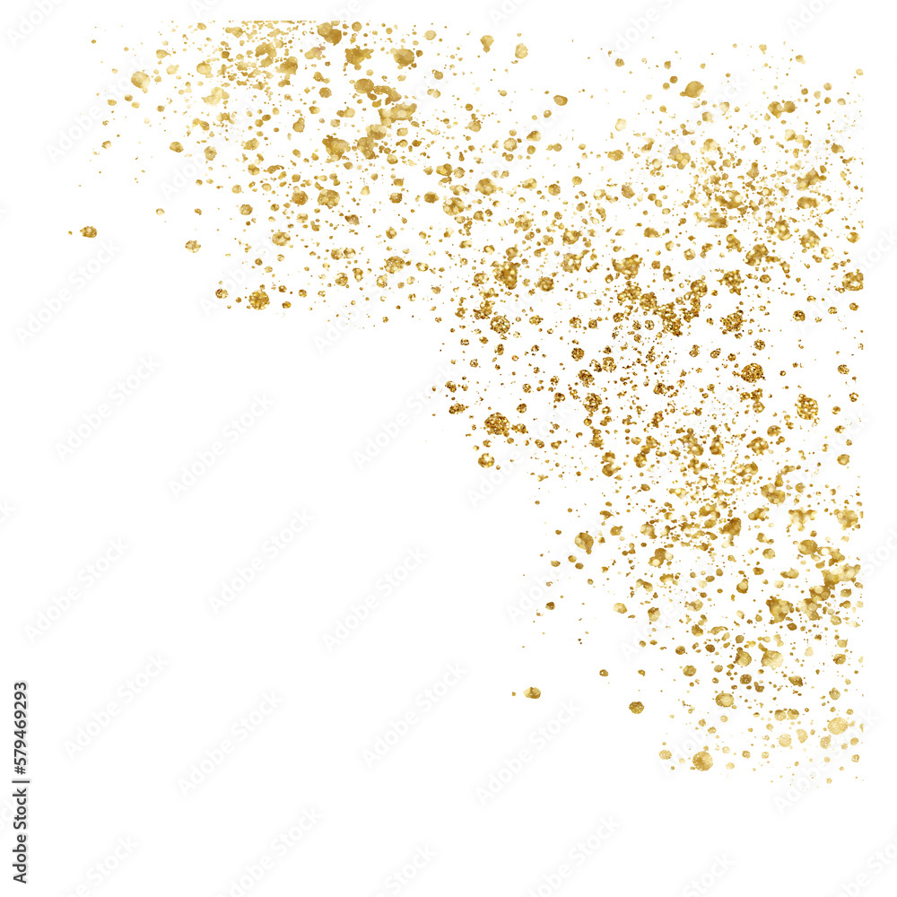 Gold sparkle ,splatter border,Gold Foil Frame Gold brush stroke on ...