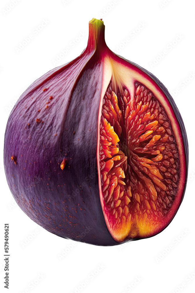 isolated deep purple, vibrant purple, figs, summer, mission figs ...