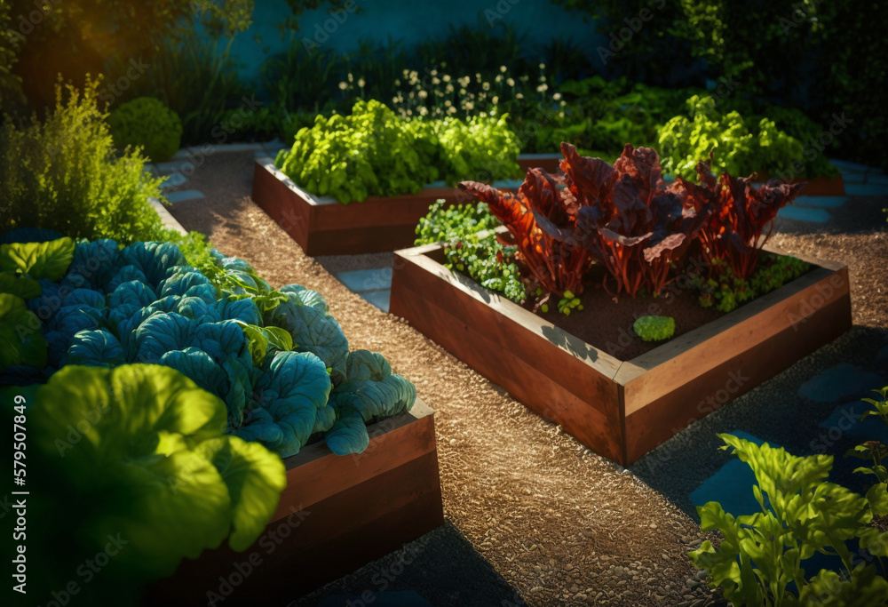 Organic Gardening with Raised Bed Composite Planters: AI-Generated ...