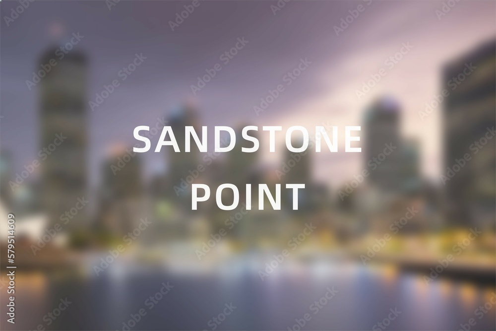 Sandstone Point: Der Name der australischen Stadt Sandstone Point in ...