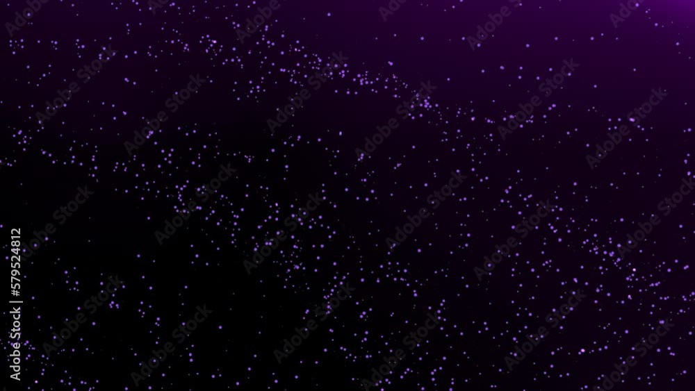 Flying Particles. The movement of the blue particles with smoke. You ...