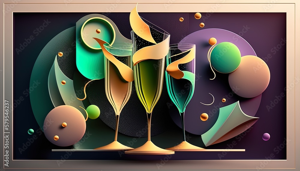 Celebration concept - abstract wallpaper about party, rave and fun in ...