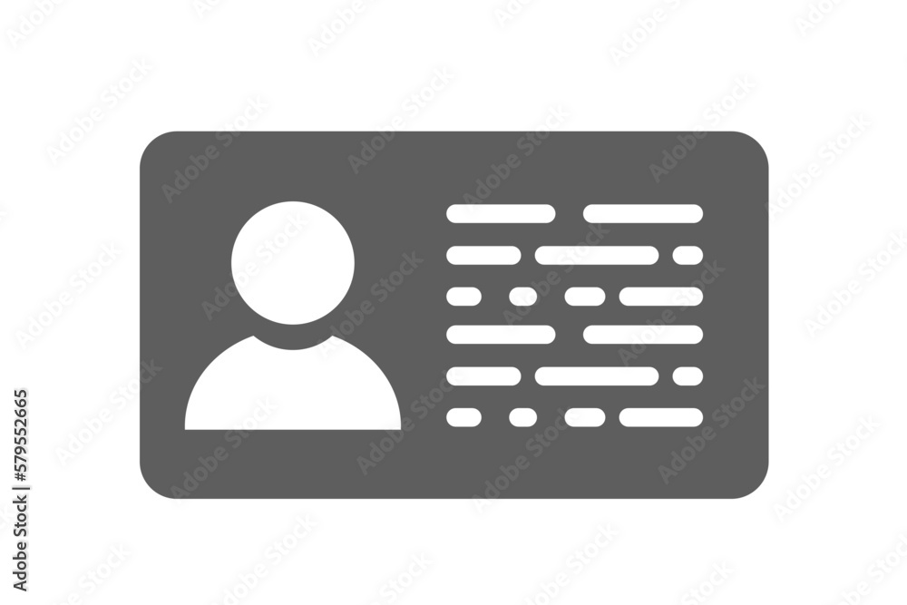 Vetor de Identification card with verified Check mark. Id card ...