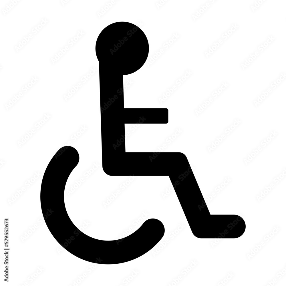 wheelchair handicapped icon. symbol of world disability day, World ...