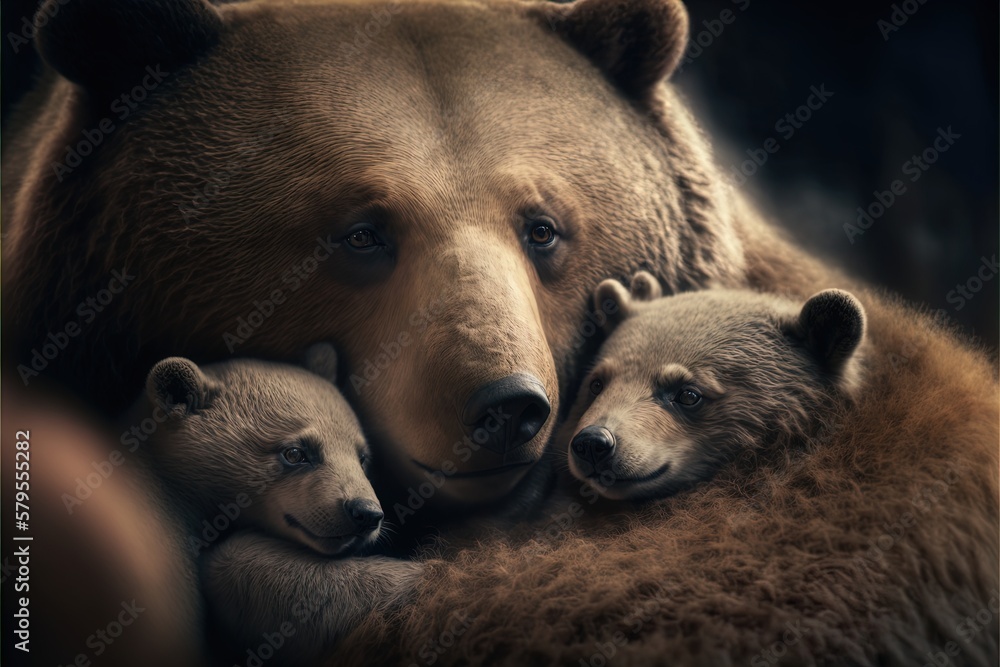 Bear mother love - the loving relationship between parents and their ...