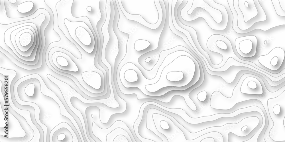 Topographic map. Geographic mountain relief. Abstract lines background ...