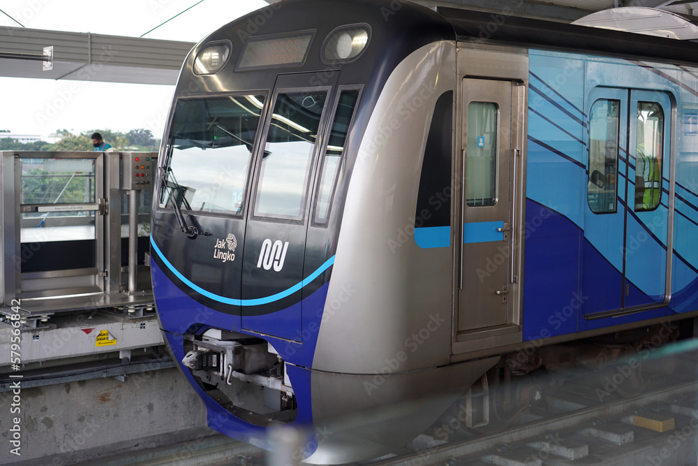Jakarta, Indonesia. January, 2023. MRT at Lebak Bulus Station, South ...