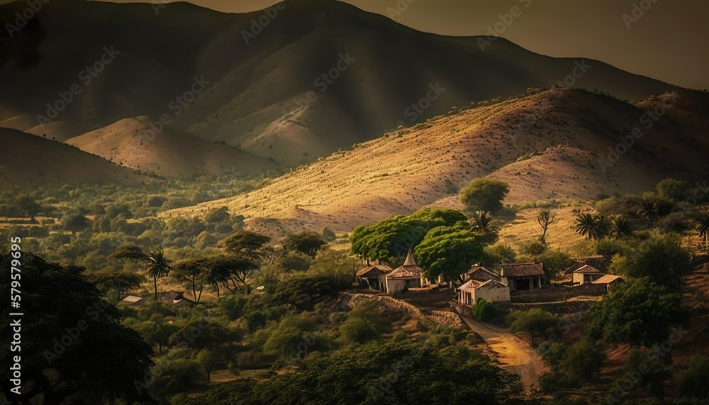 An enchanting view of the hilly terrain surrounding an Andhra Pradesh ...