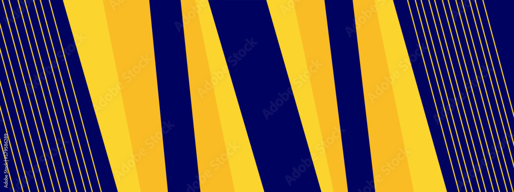 Abstract blue and yellow banner background Stock Vector | Adobe Stock