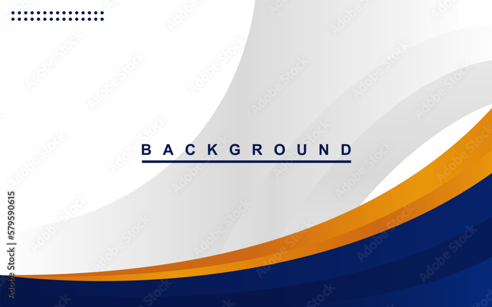 vector simple white business background with blue border Stock Vector ...