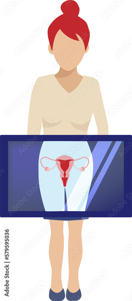 Vaginal Exam Gynecology Check Up Woman Standing With Vaginal