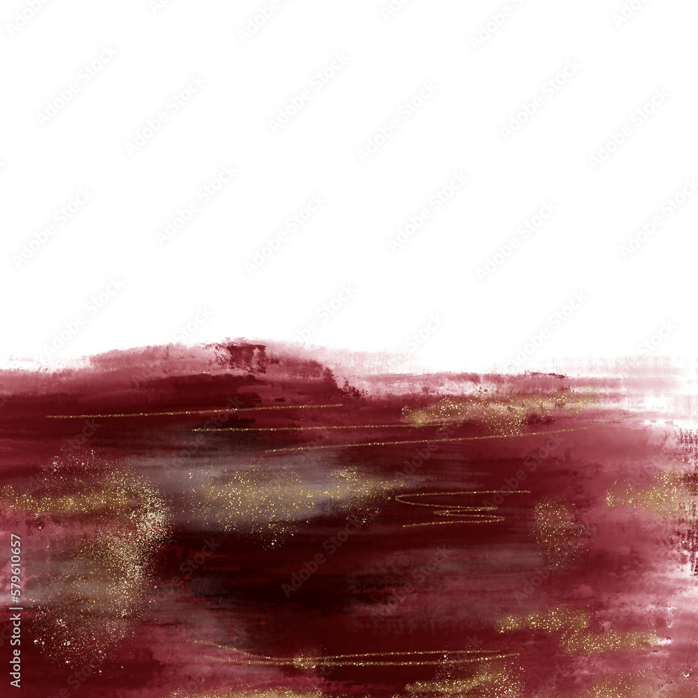 Watercolor paint, minimalist abstract background, brush strokes with ...